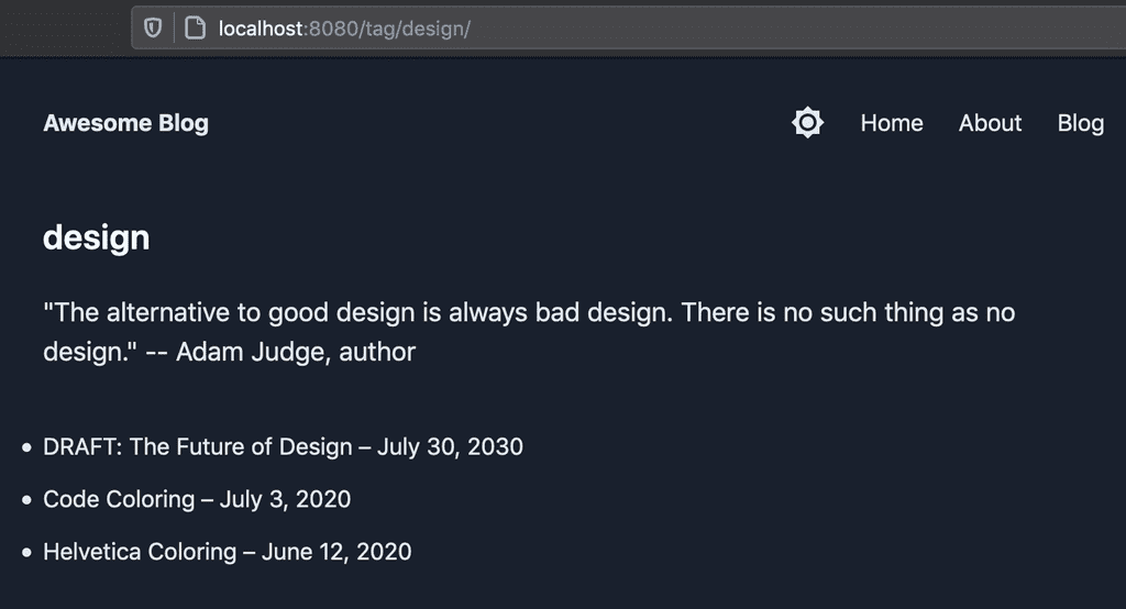 How To Add Text To Your Tag Pages In Gridsome Mannes Tech