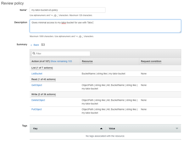 Project Specific Buckets On Aws Tator