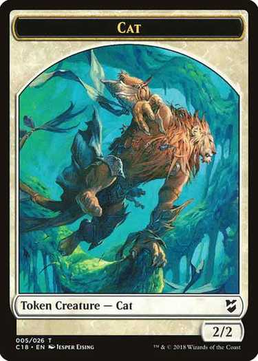 2/2 White Cat Creature Token | MTG.onl Tokens