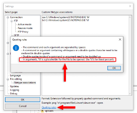 FileZilla Fix: "No program has been associated on your system with this file type" - Radu.link