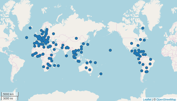 rOpenSci | Easy linguistic mapping with lingtypology