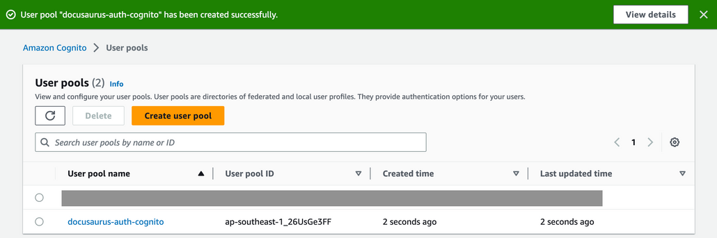 Docusaurus Authentication using AWS Cognito