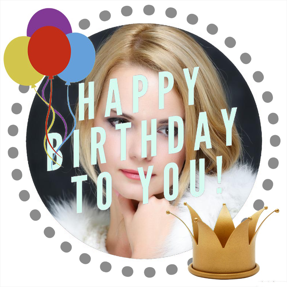 Online Greetings with happy birtday balloons effect