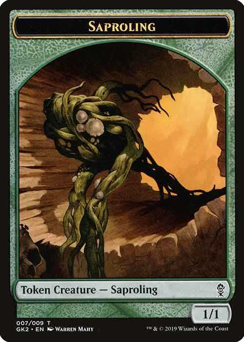 1/1 Green Saproling Creature Token | MTG.onl Tokens