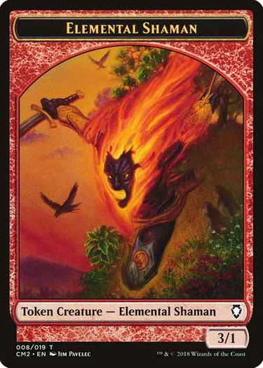3/1 Red Elemental Shaman Creature Token | MTG.onl Tokens