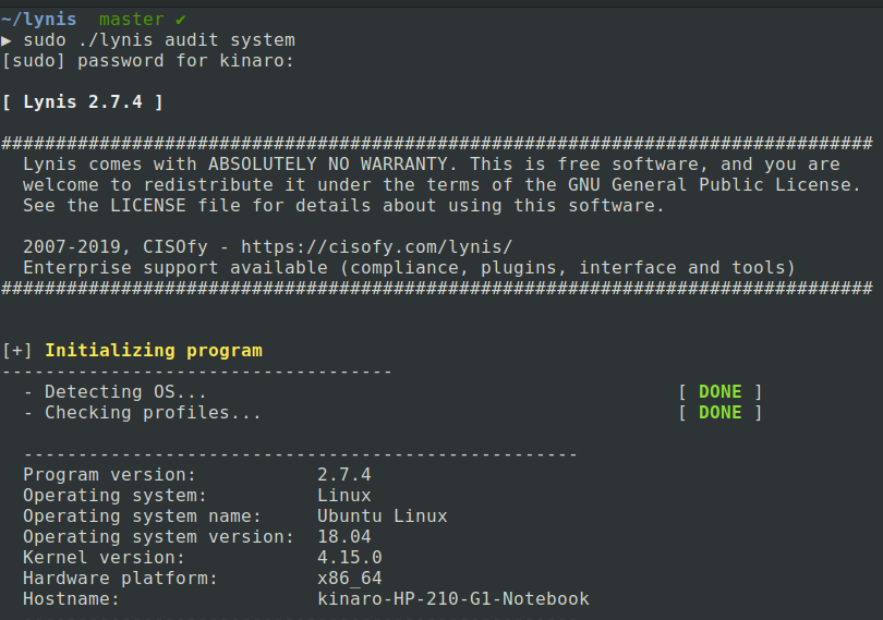 Audit Your Web Server Using Lynis Kinaros Blog Of Things