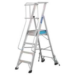 G5808 8ft Aluminium Platform Ladder (2.3m)