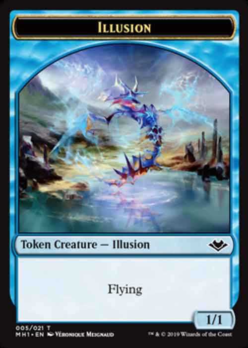 1/1 Blue Illusion Creature Token | MTG.onl Tokens