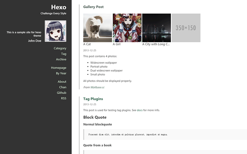 Themes | Hexo