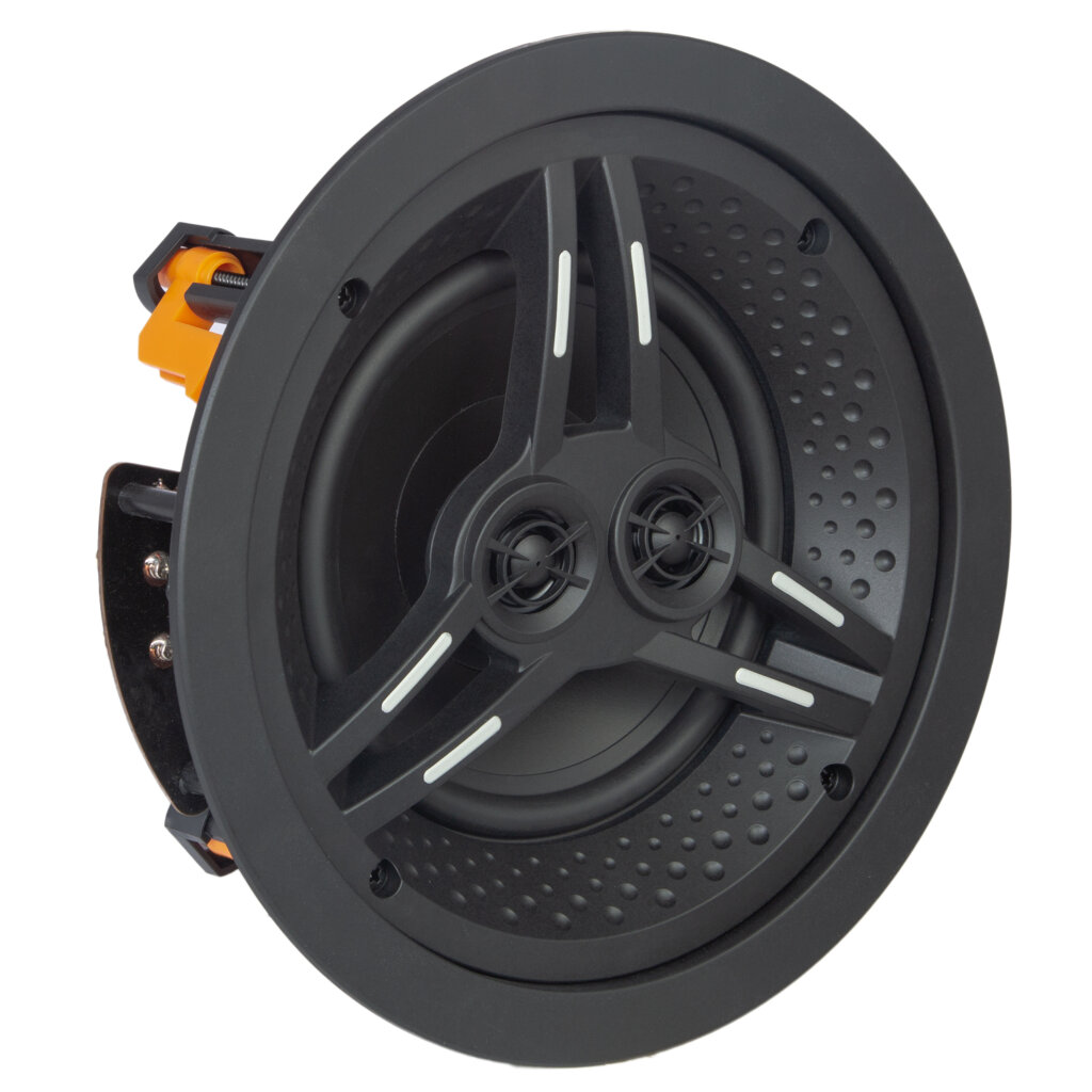DX-Grand Series- 8" Stereo In-Ceiling Stereo Speaker-Graphite Injected ...