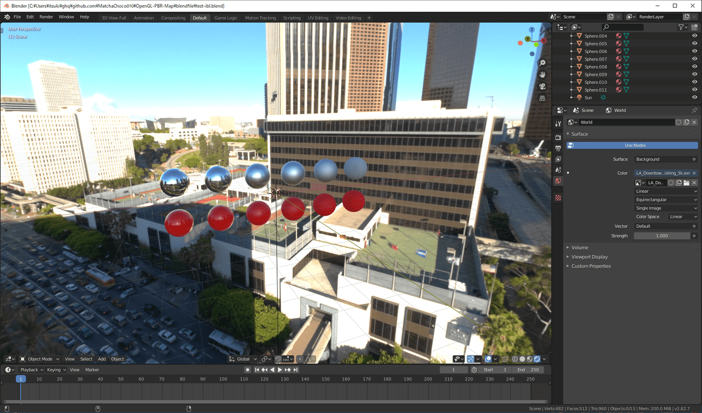 OpenGLでDeferredシェーディングを実装する（Diffuse IBL） | 測度ゼロの抹茶チョコ
