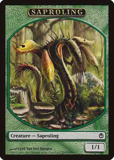1/1 Green Saproling Creature Token | MTG.onl Tokens