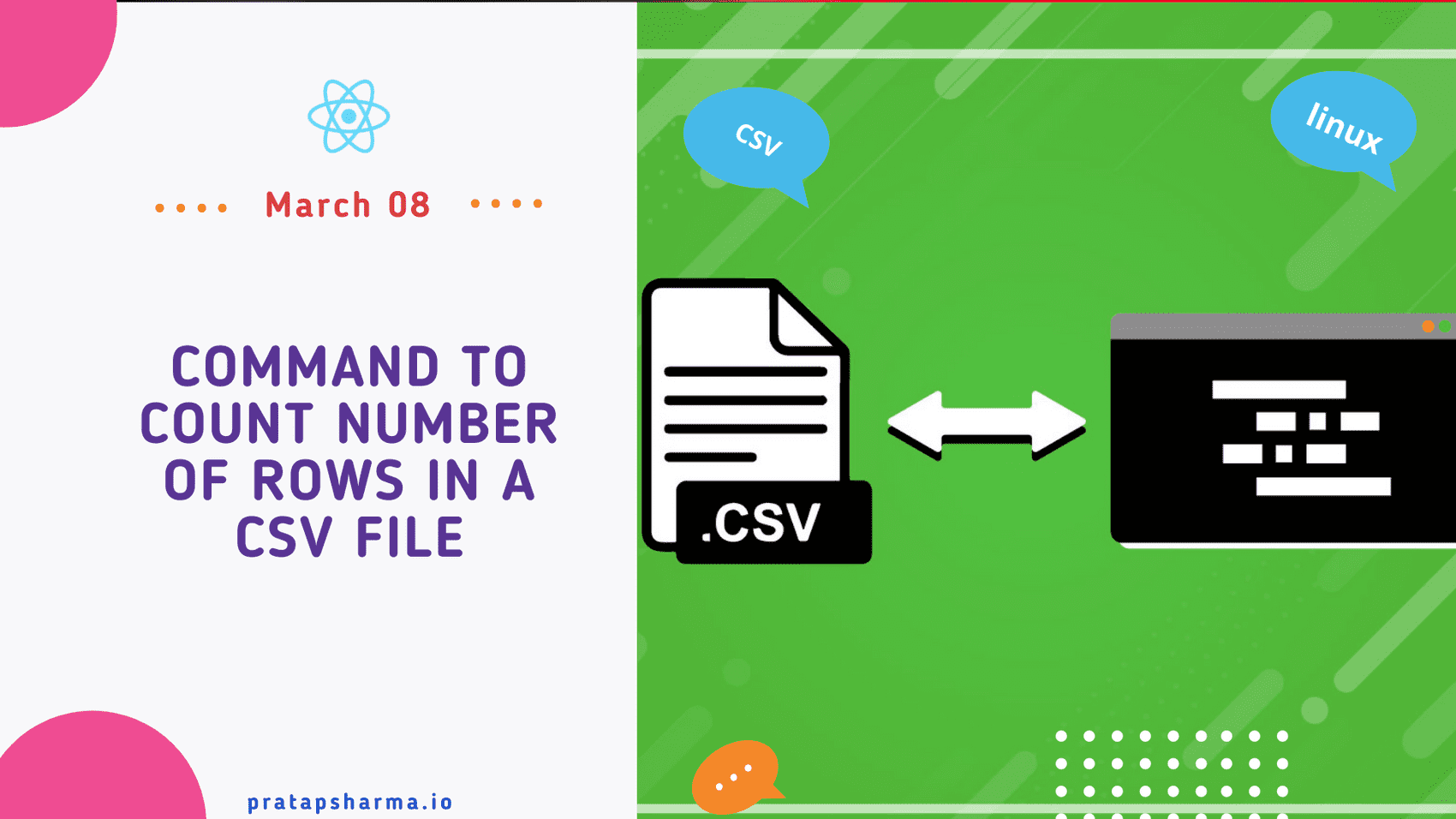 Count the number of rows of a CSV file on Linux or macOS – Pratap Sharma