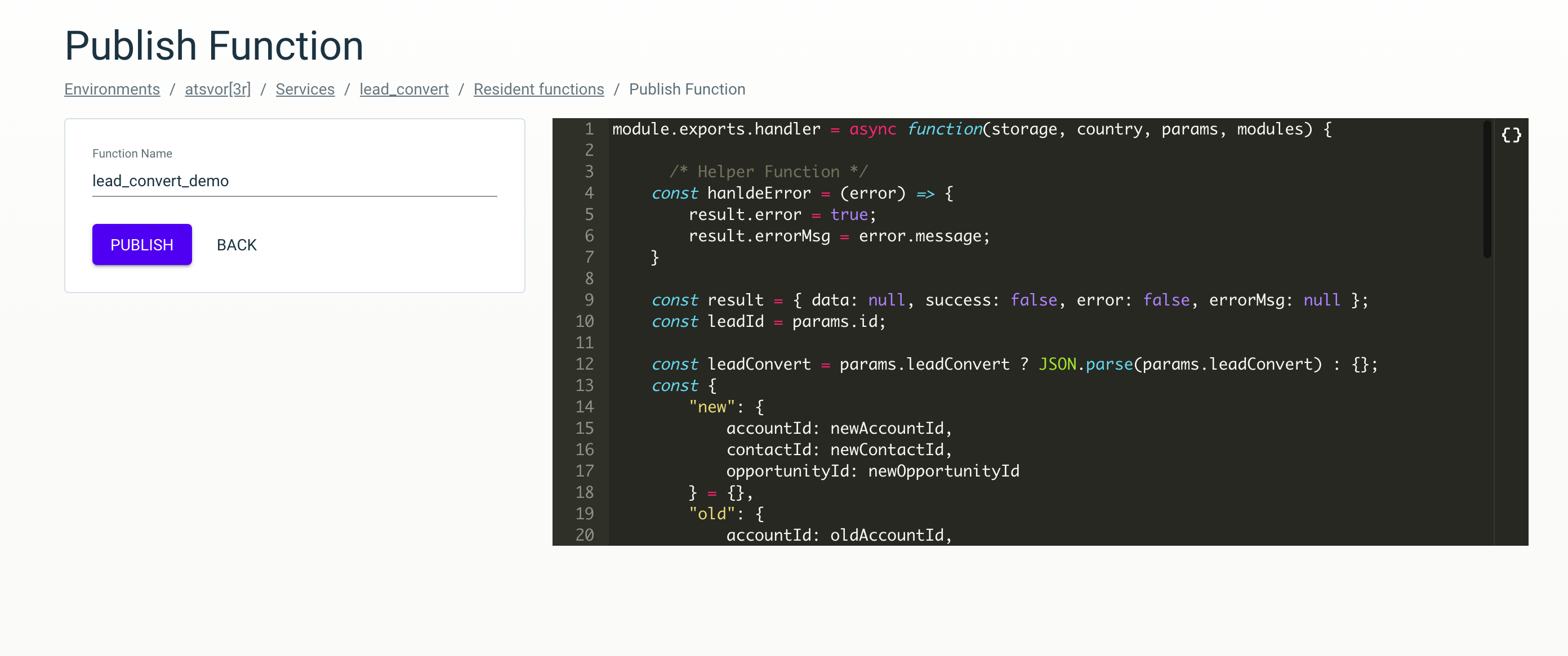 Managing resident functions - InCountry Docs
