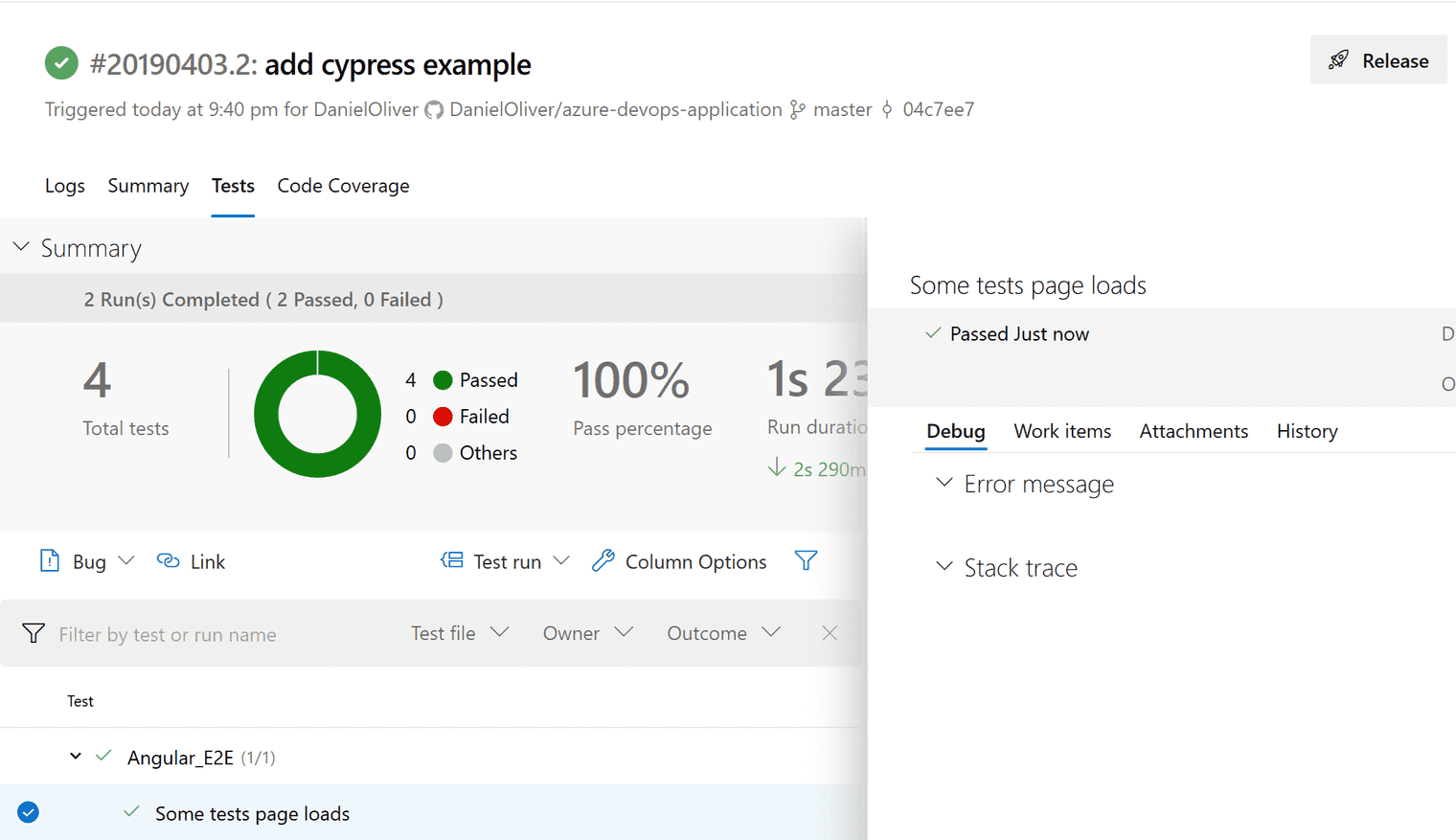 Angular 7 with Cypress and Azure DevOps Build Pipeline | Oliver Coding