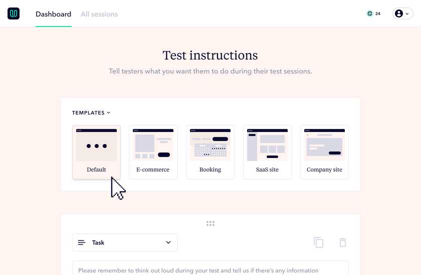 Easy setup | Userbrain - User testing made simple