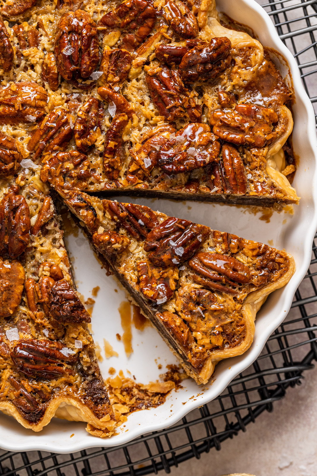 German Chocolate Pecan Pie | Olive & Mango