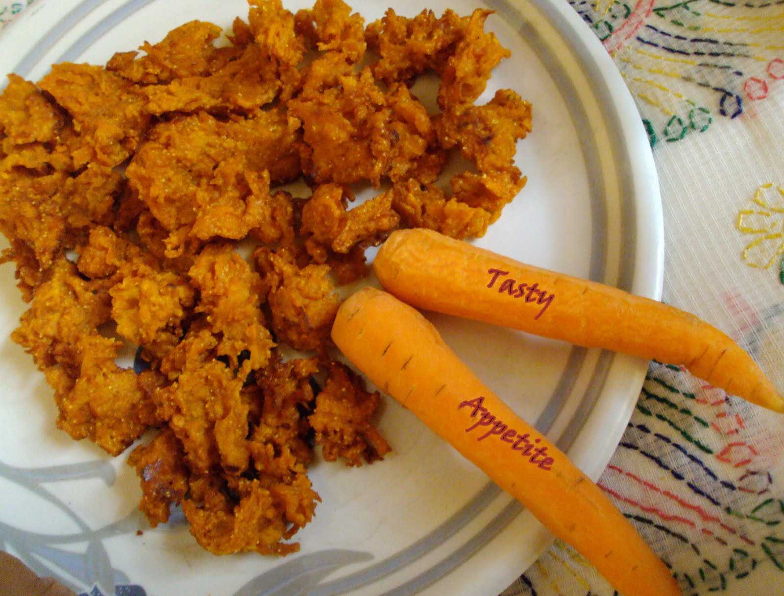 Carrot Pakora | Tasty Appetite