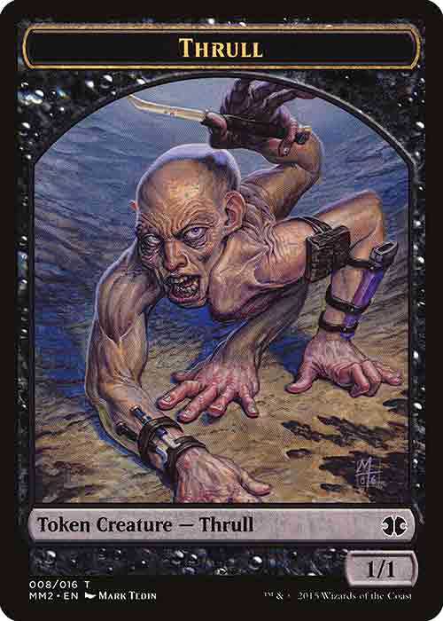 1/1 Black Thrull Creature Token | MTG.onl Tokens