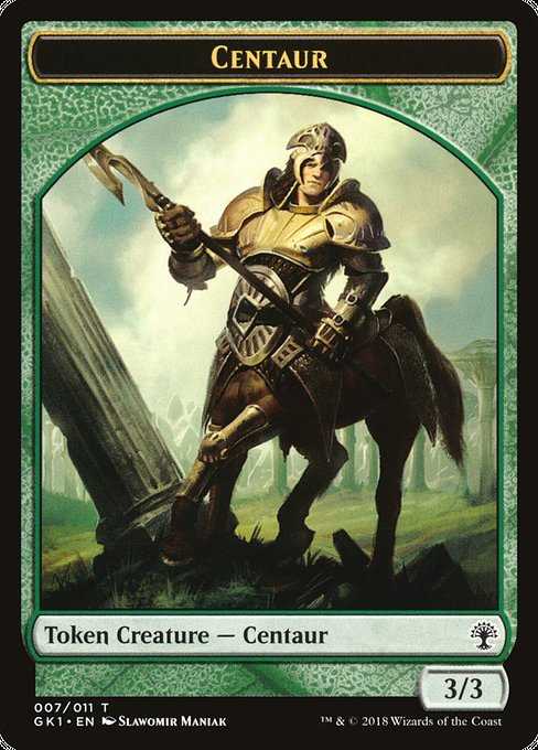 3/3 Green Centaur Creature Token | MTG.onl Tokens