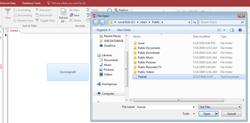 Add a File Selection Dialog To Your VBA Code