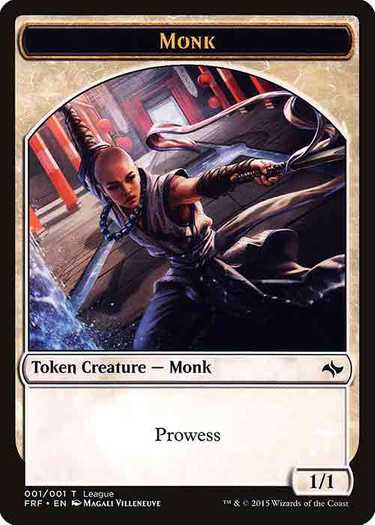 1/1 White Monk Creature Token | MTG.onl Tokens