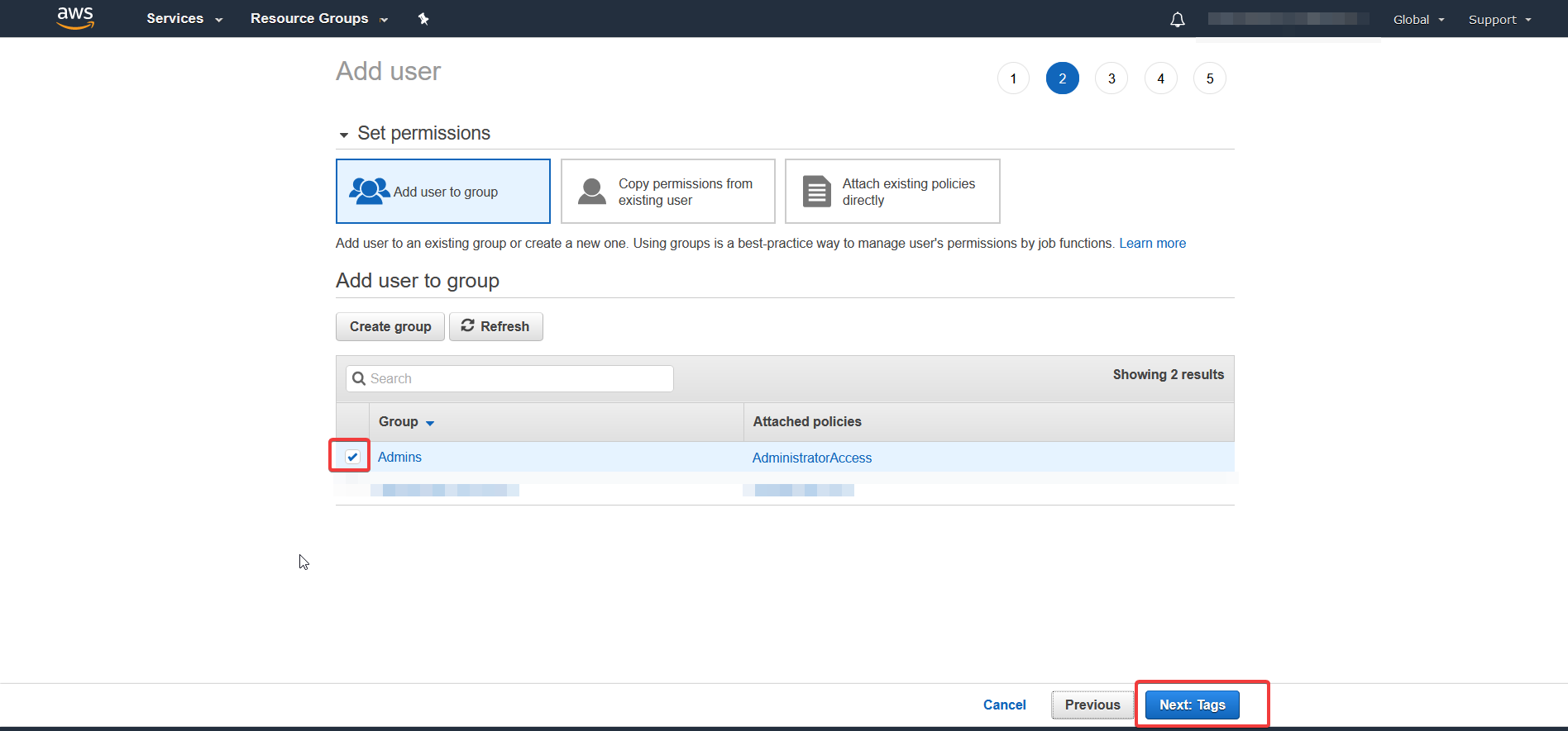 Add a billing admin user to secure an AWS root account