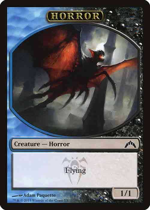 1/1 Blue Black Horror Creature Token | MTG.onl Tokens