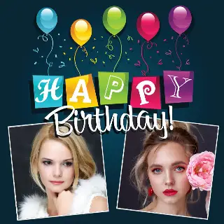 Online Greetings with birthday cupcake photo