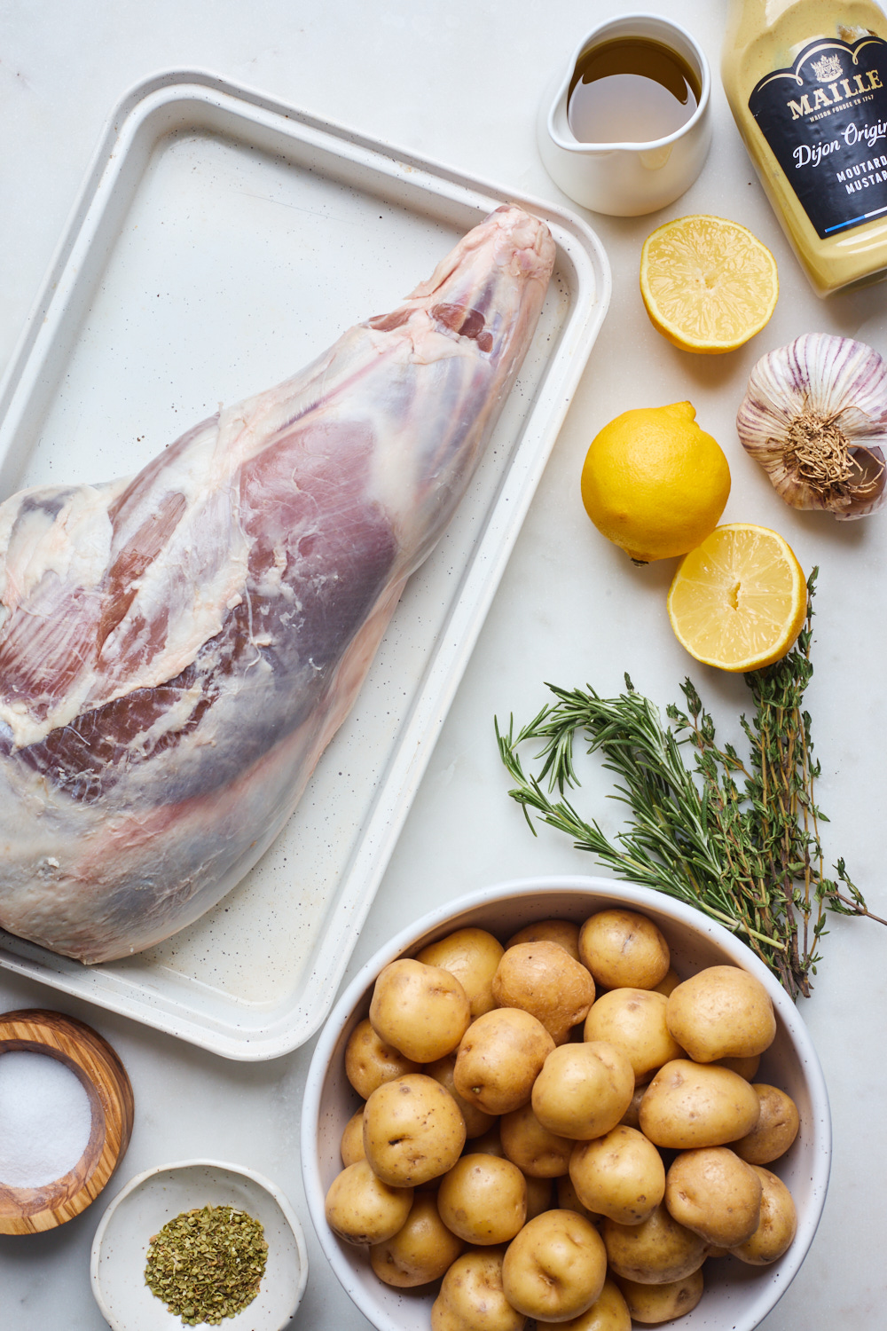 Roasted Lamb and Potatoes | Olive & Mango