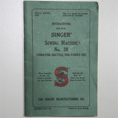 Singer sewing machine User's Manuals