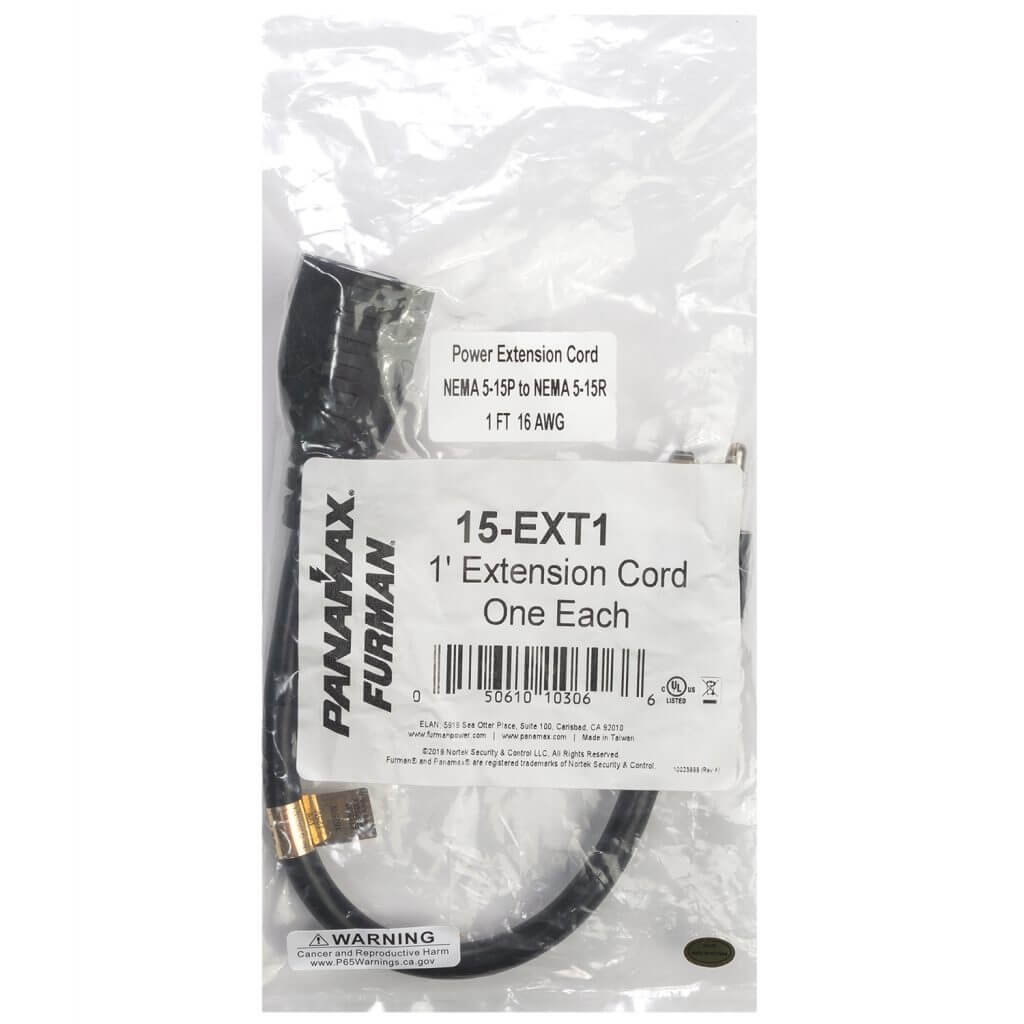 13 Amp 12" Extension Cable | Power Accessories | Panamax