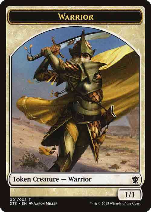 1/1 White Warrior Creature Token | MTG.onl Tokens