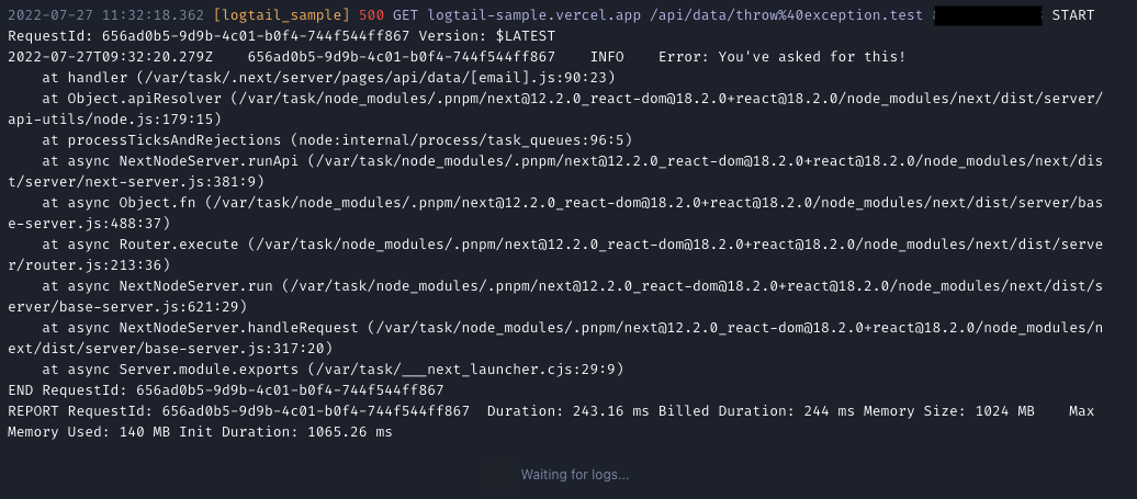 Monitor Next.js API routes using Logtail | Gorrion's Blog