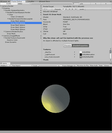 UnityでForwardのライトに対応したLambert反射モデルのシェーダを作成する | 測度ゼロの抹茶チョコ