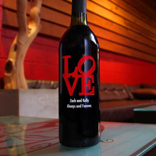 Personalized Etched Wine Bottle Design Gallery | EtchingX