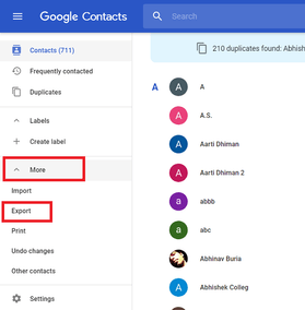 How to Export Android Phone Contacts to Csv or Excel file - Covve