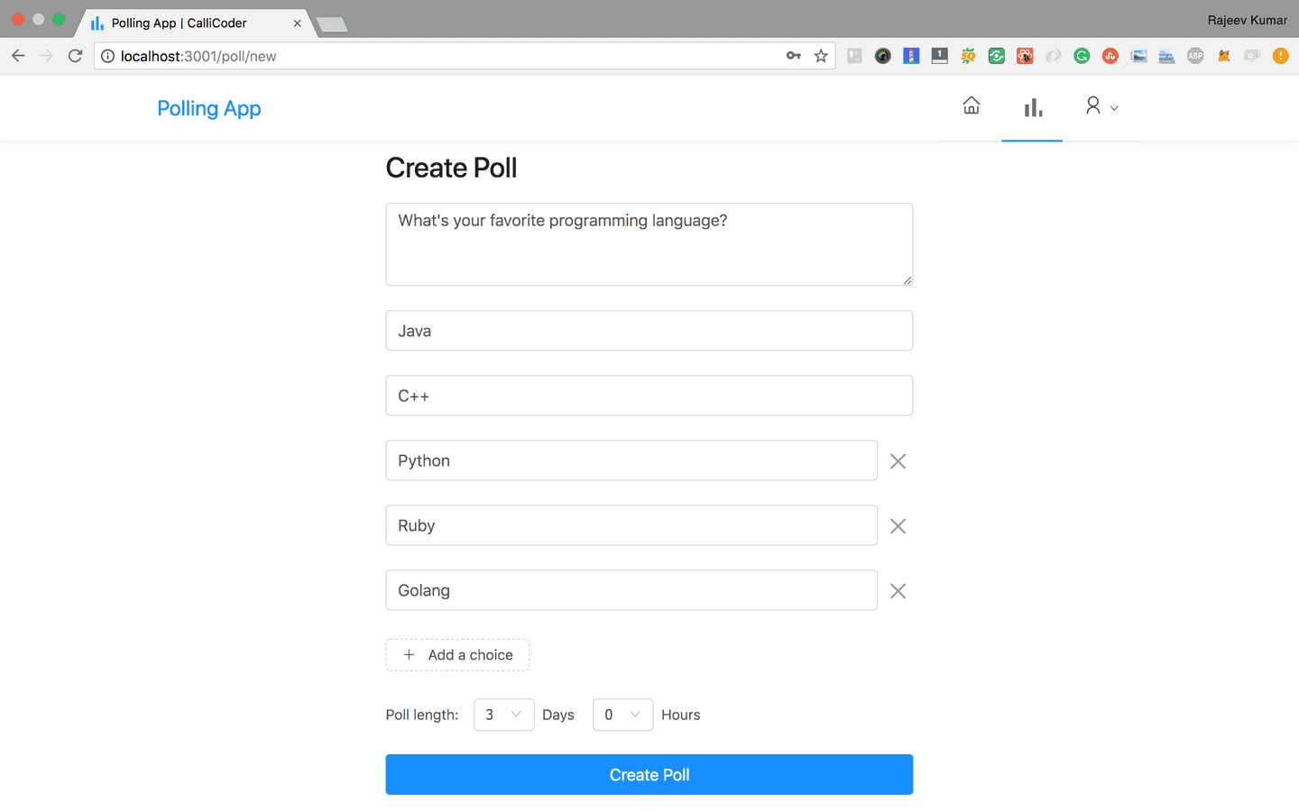How To Build A Full Stack Polling App Using Spring Boot React P1