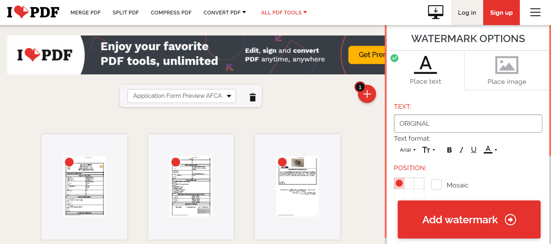 How to Add Watermark to a PDF?