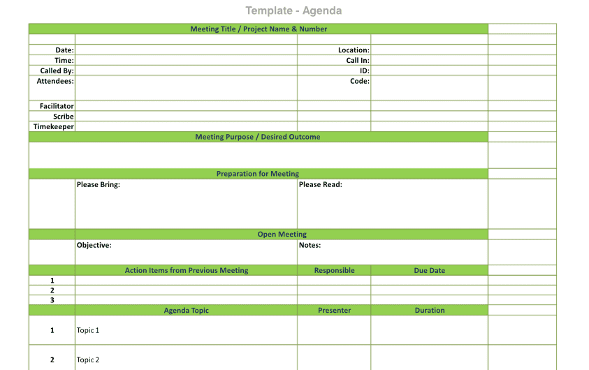 Conference Call Agenda Templates for Every Type of Meeting