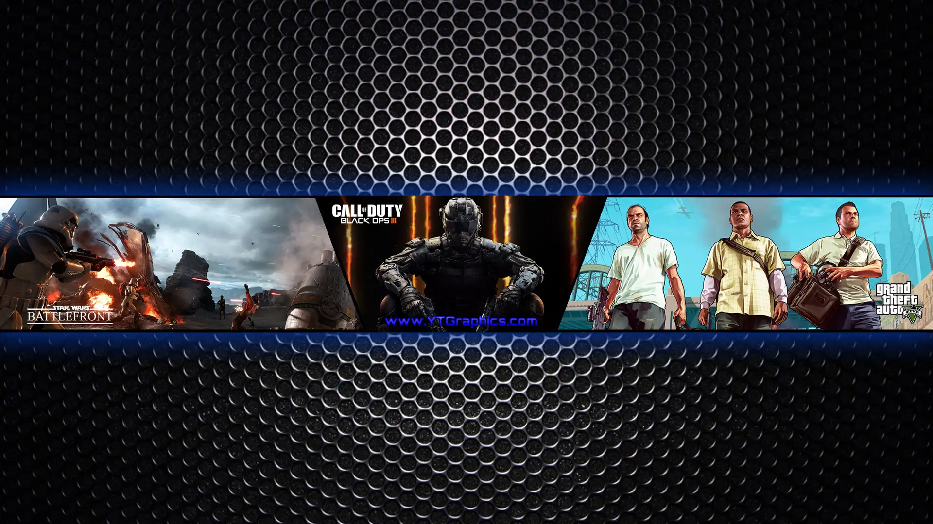 Mix: Battlefront, CoD: BO3, GTA V YouTube Banner