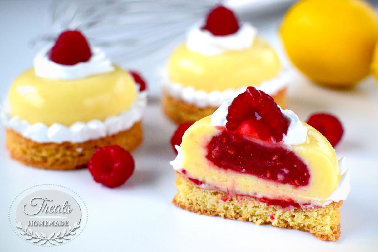 Lemon and Raspberry Domes - Treats Homemade
