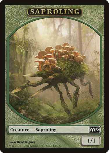 1/1 Green Saproling Creature Token | MTG.onl Tokens