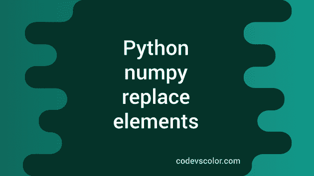 Python replace in numpy array more or less than a specific value ...