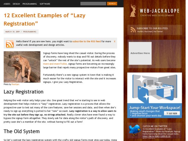 12 Excellent Examples of Lazy Registration | Konigi