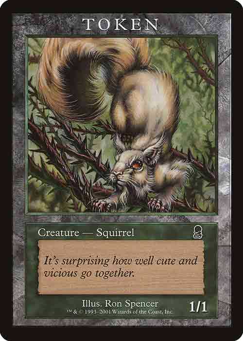 1/1 Green Squirrel Creature Token | MTG.onl Tokens