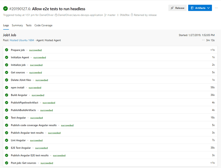 Angular 7 with Azure DevOps Build Pipeline | Oliver Coding