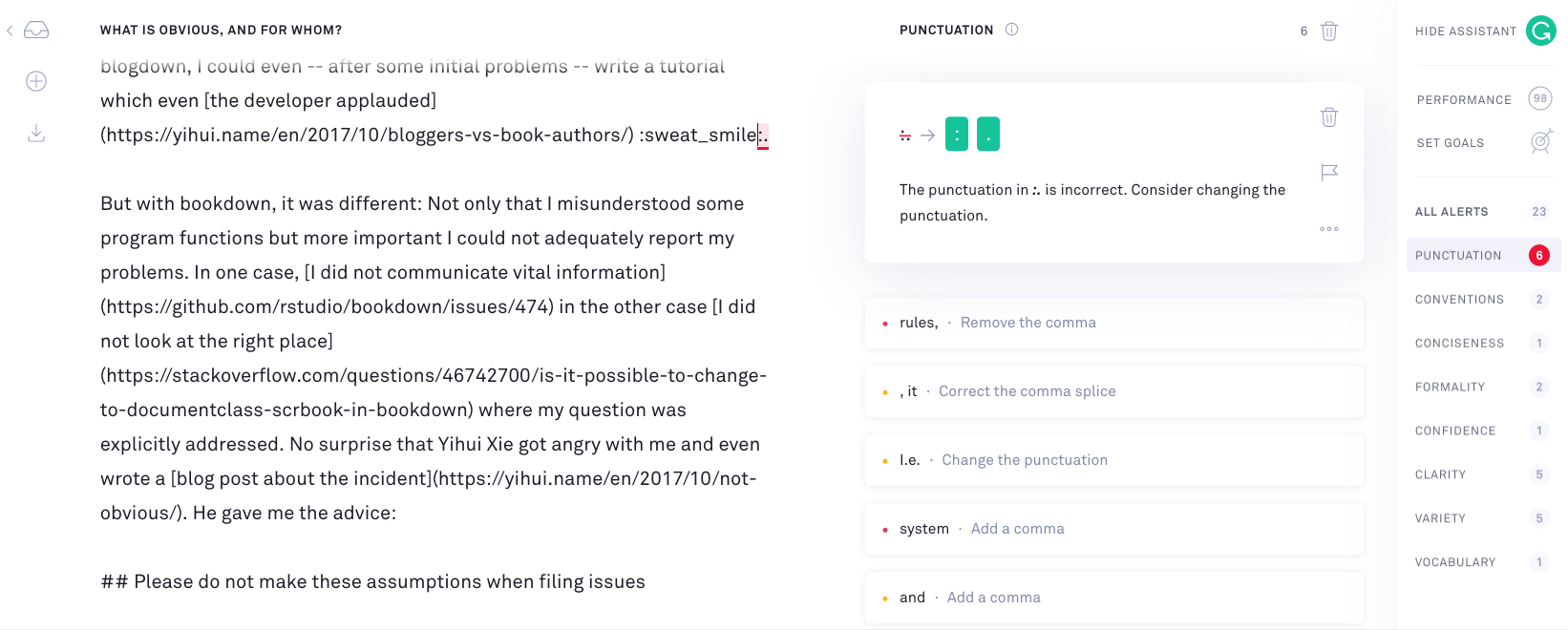 Grammarly improves your writing :: Open Science Education