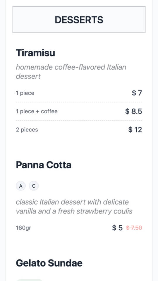 Digital Food Menus for Restaurants | 1Food Menu