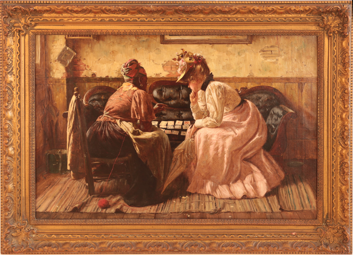 Harry Herman Roseland Painting - Her Future From the Cards - 19th ...